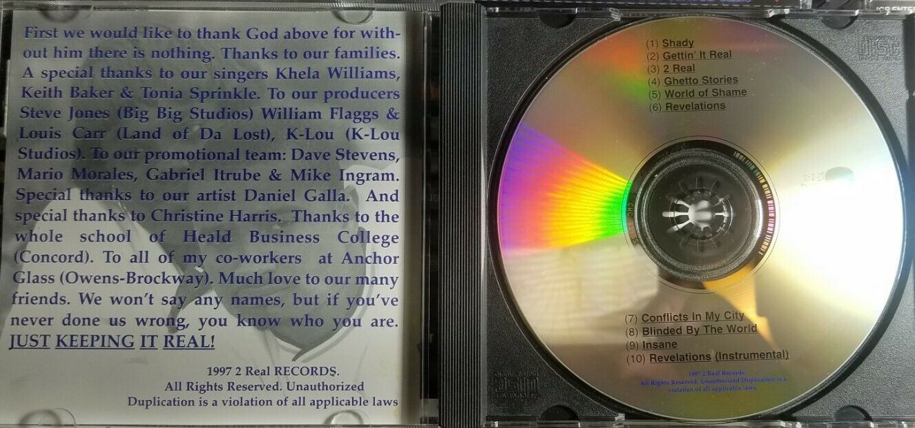 Revelations by 2 Real (CD 1997 2 Real Records) in Richmond | Rap - The ...