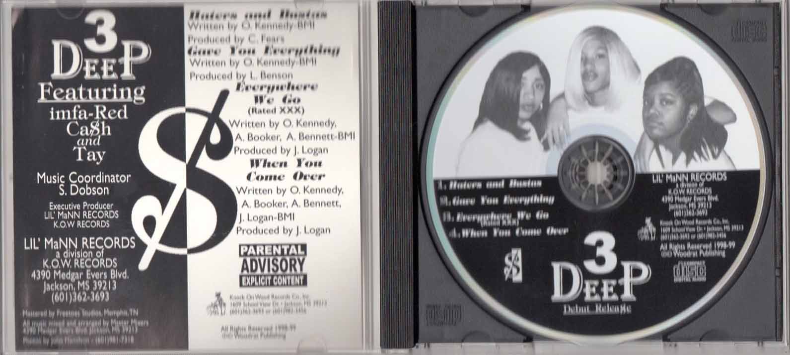 Debut Release by 3 Deep (CD EP 1998 Knock On Wood Records) in Jackson ...