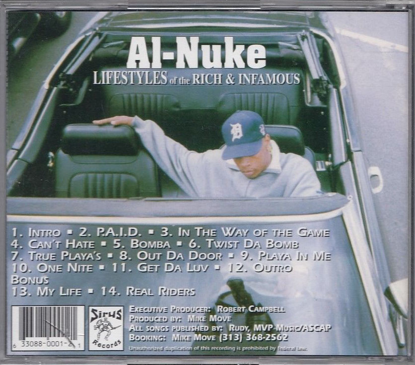 Lifestyles Of The Rich & Infamous by Al-Nuke (CD 1997 Sirus Records) in ...