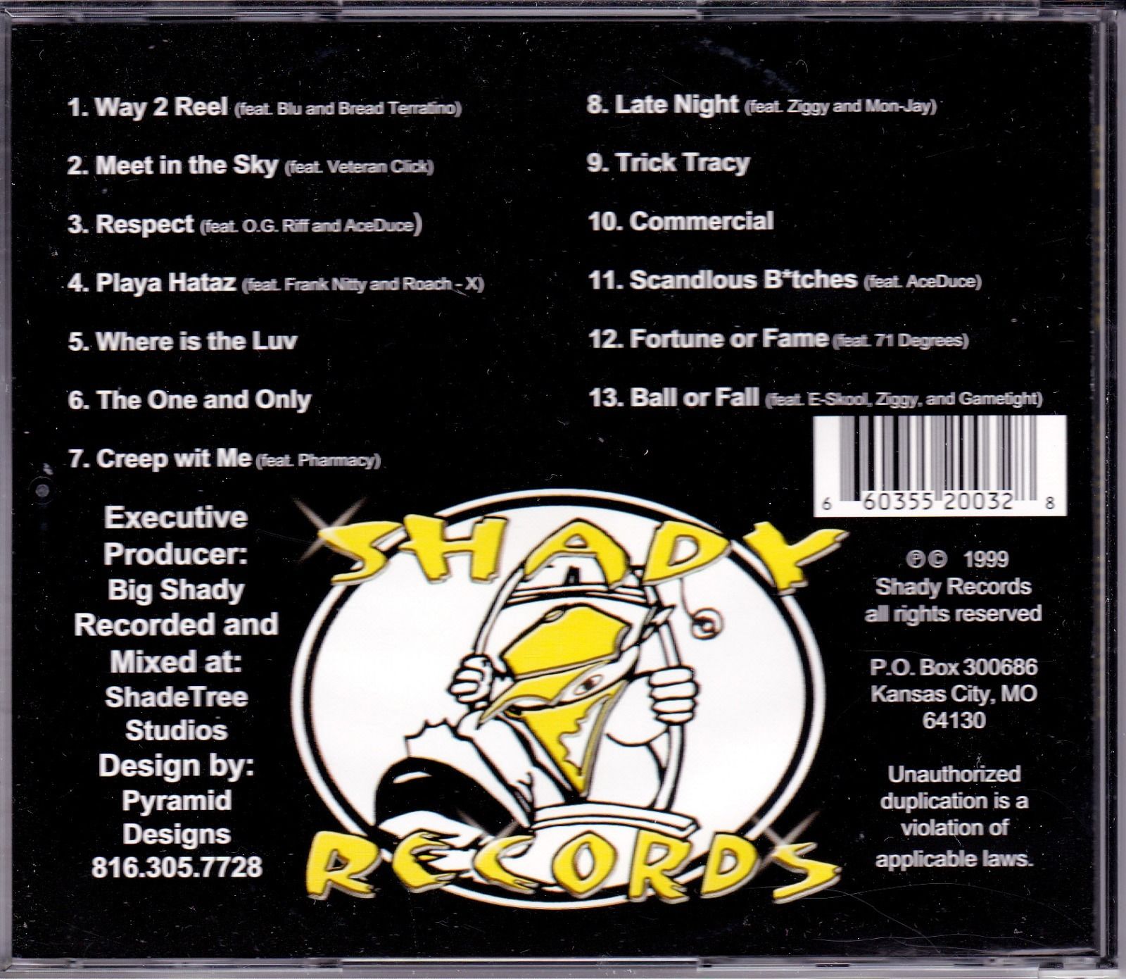 Game Infested by Big Shady (CD 1999 Shady Records) in Kansas City | Rap ...