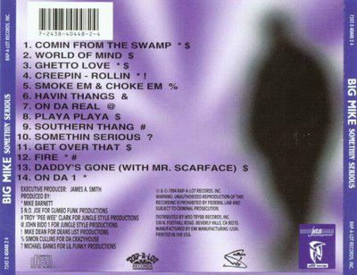 Somethin' Serious by Big Mike (CD 1994 Rap-A-Lot Records) in New ...