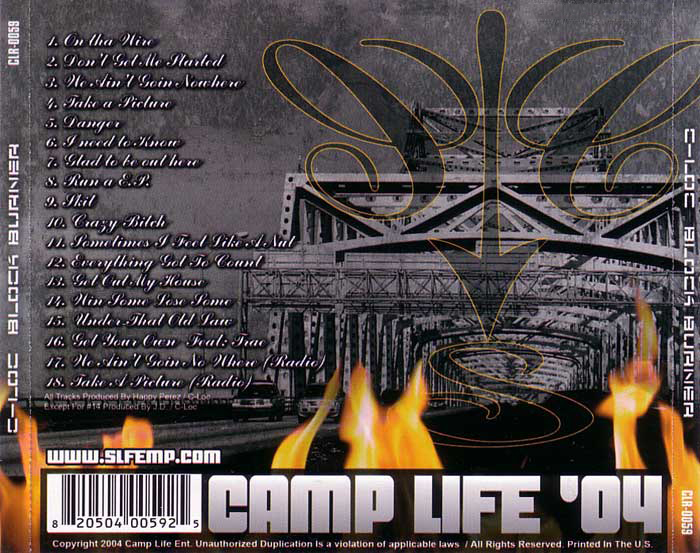Block Burner (Part One) by C-Loc (CD 2004 Camp Life Entertainment) in ...