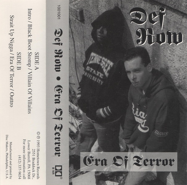 Era Of Terror by Def Row (Tape 1993 Hometown Records) in Pittsburgh ...
