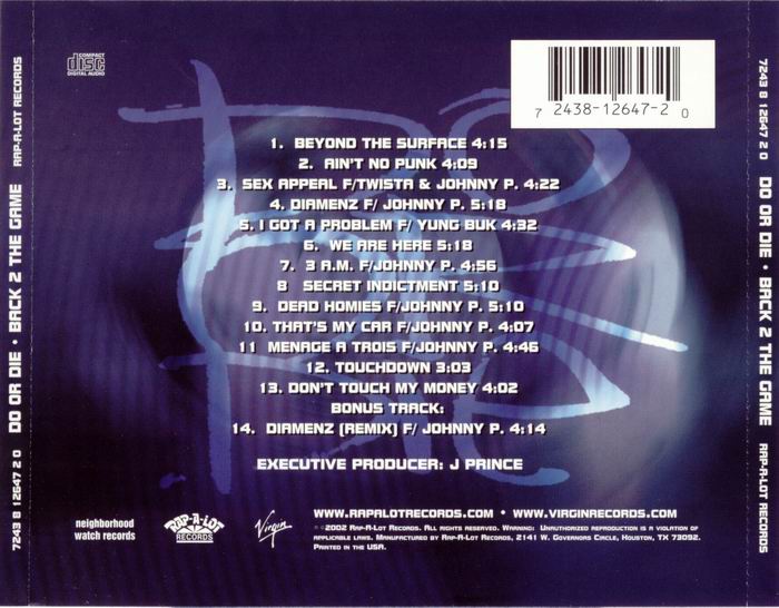 Do Or Die (Rap-A-Lot Records) in Chicago | Rap - The Good Ol'Dayz