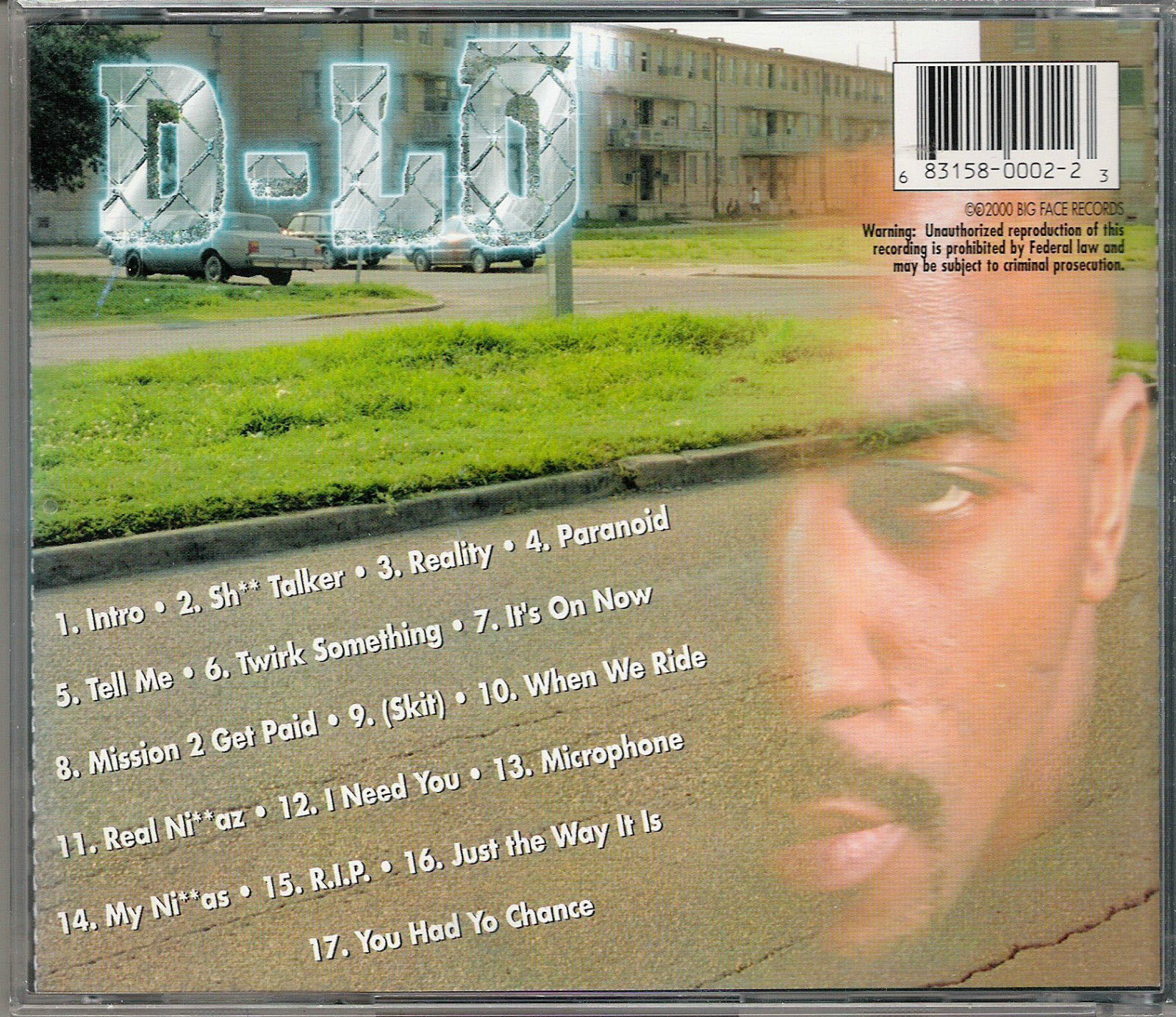 Reality by D-Lo (CD 2000 Big Face Records) in Nashville | Rap - The ...