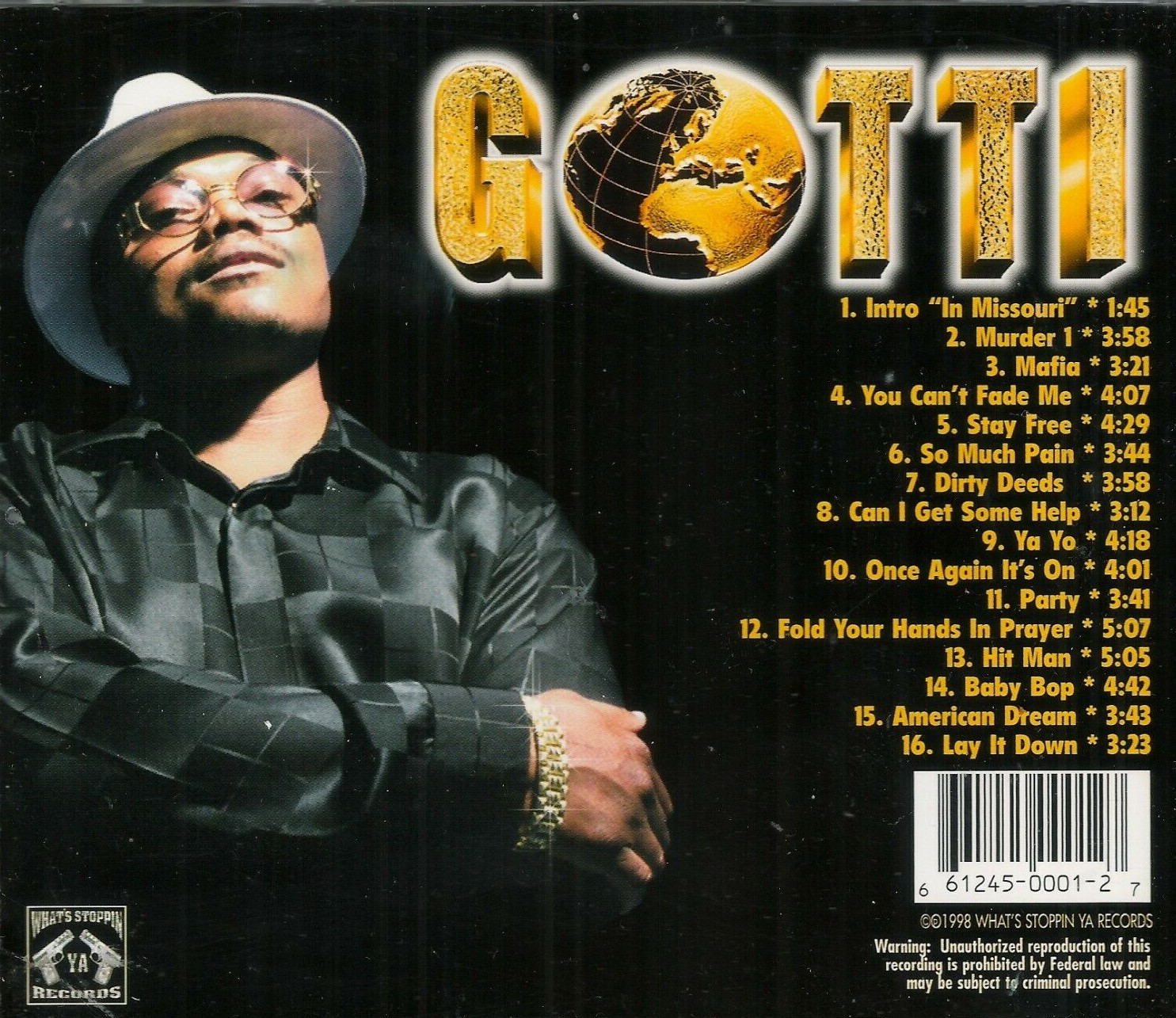 American Dream by Gotti (CD 1998 What's Stoppin Ya Records) in Columbia ...