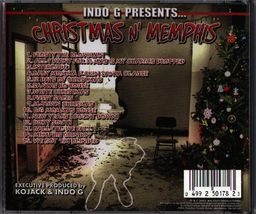 Christmas N' Memphis by Indo G (CD 2003 Big face Productions) in ...
