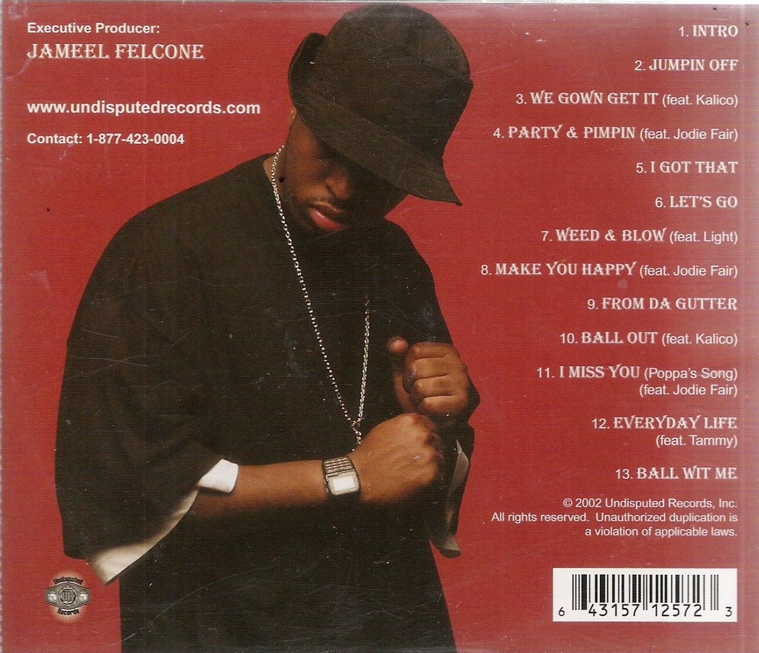 The Jump Off by Jameel Felcone (CD 2002 Undisputed Records) in ...