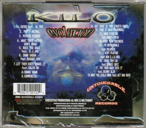 Evolution by Kilo (CD 2002 Untouchable Records) in New Orleans | Rap ...
