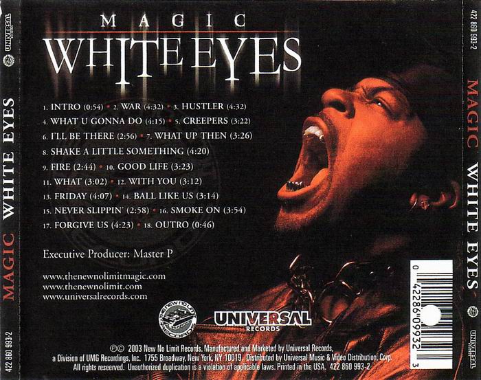 White Eyes by Magic (CD 2003 The New No Limit Records) in New Orleans ...