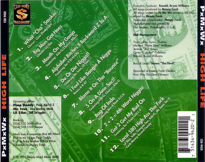 Tec-9 (Cash Money Records, Take Fo' Records) in New Orleans | Rap - The ...