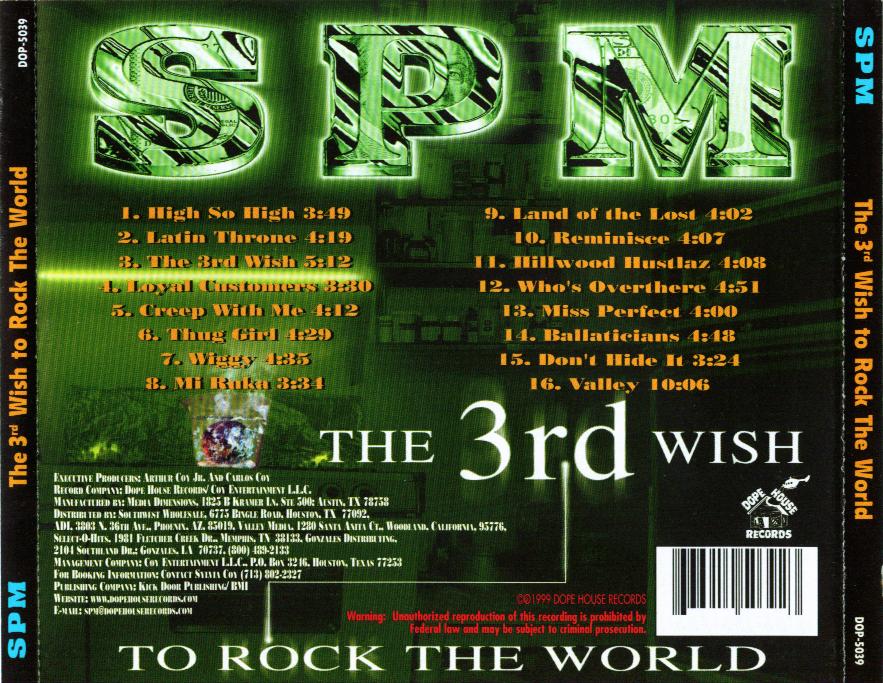 The 3rd Wish To Rock The World by SPM (CD 1999 Dope House Records) in ...