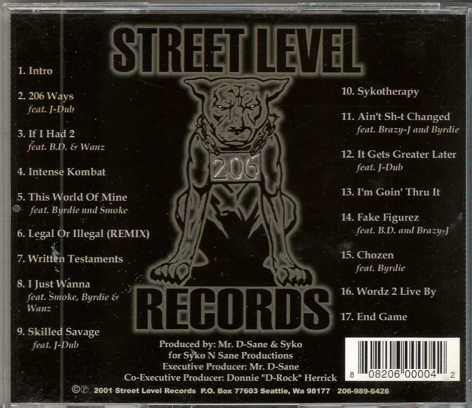 Sykotherapy by Syko (CD 2001 Street Level Records) in Portland | Rap ...