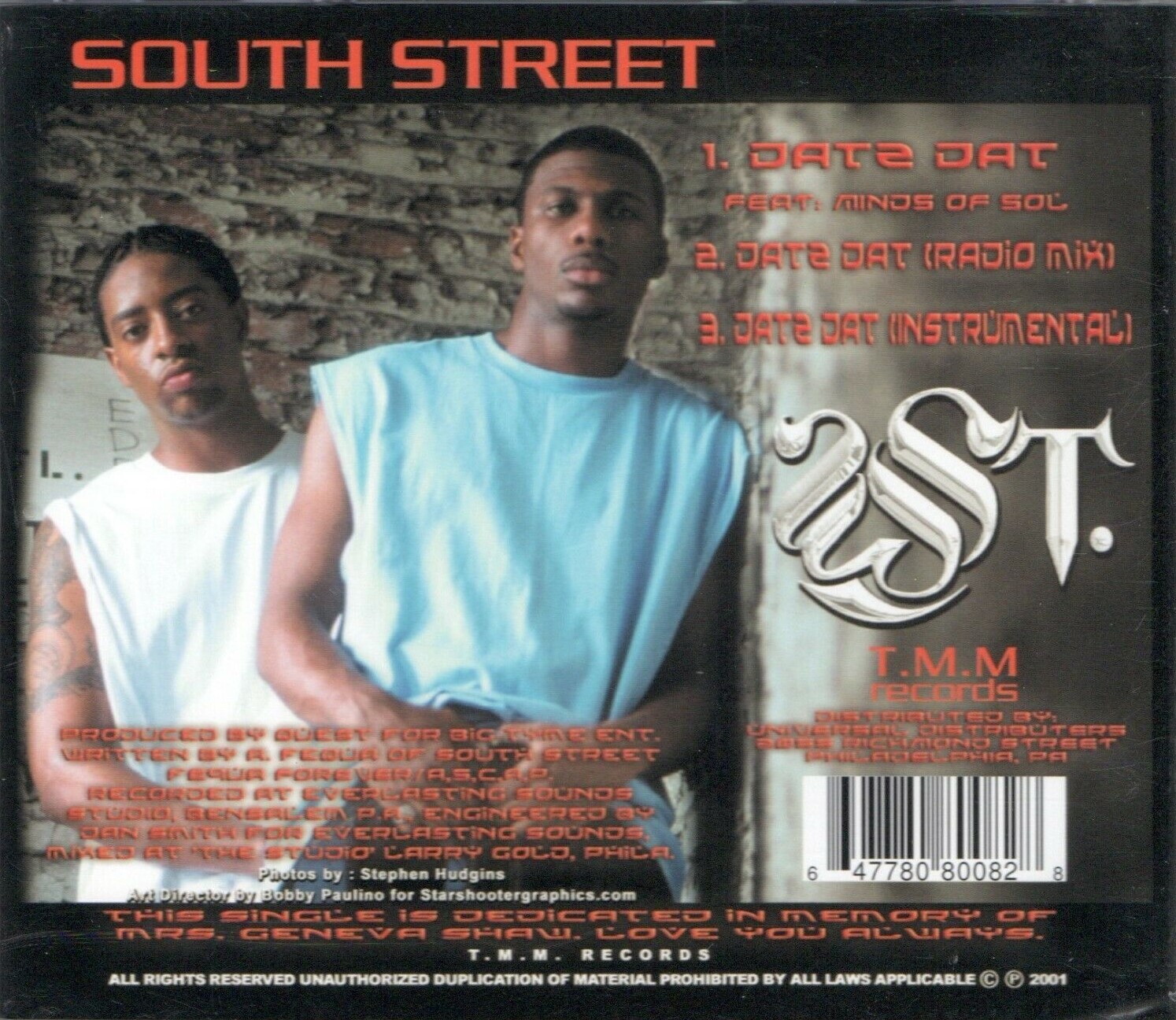 Datz Dat by South Street (CD Single 2001 T.M.M. Records) in ...
