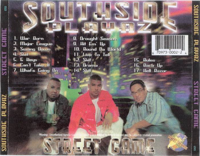 Street Game by Southside Playaz (CD 2000 Laftex Records) in Houston ...