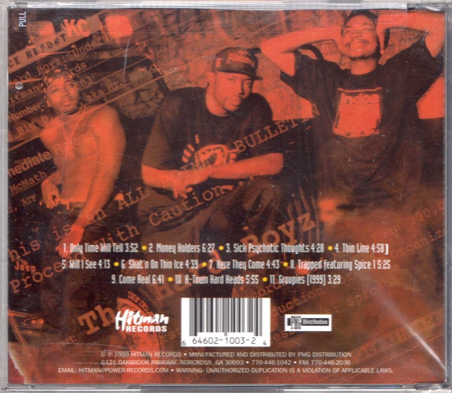 Underground Hitz by The Hard Boyz (CD 1999 Hitman Records) in Atlanta ...