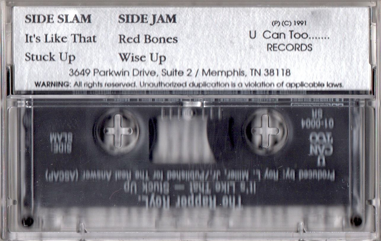 Wise Up by The Rapper Roy L (Tape 1991 U Can Too Records) in Memphis ...