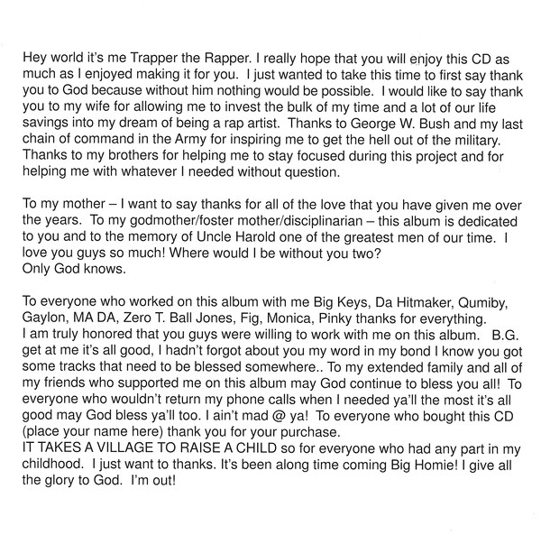 Man Of The House by Trapper The Rapper (CD 2004 Naked Eye Entertainment ...