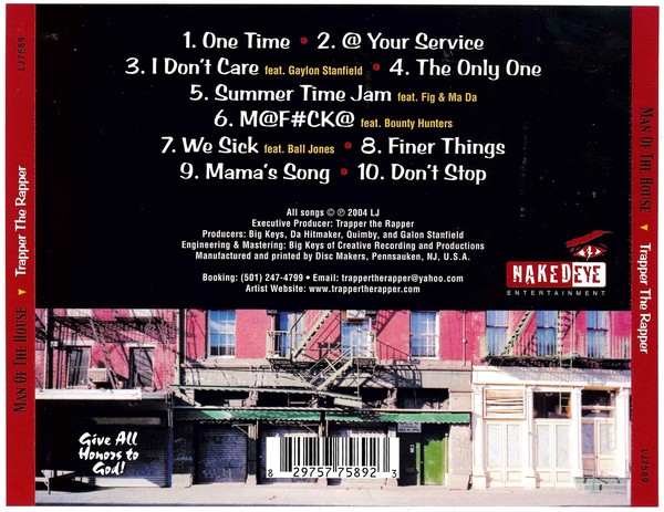 Man Of The House by Trapper The Rapper (CD 2004 Naked Eye Entertainment ...
