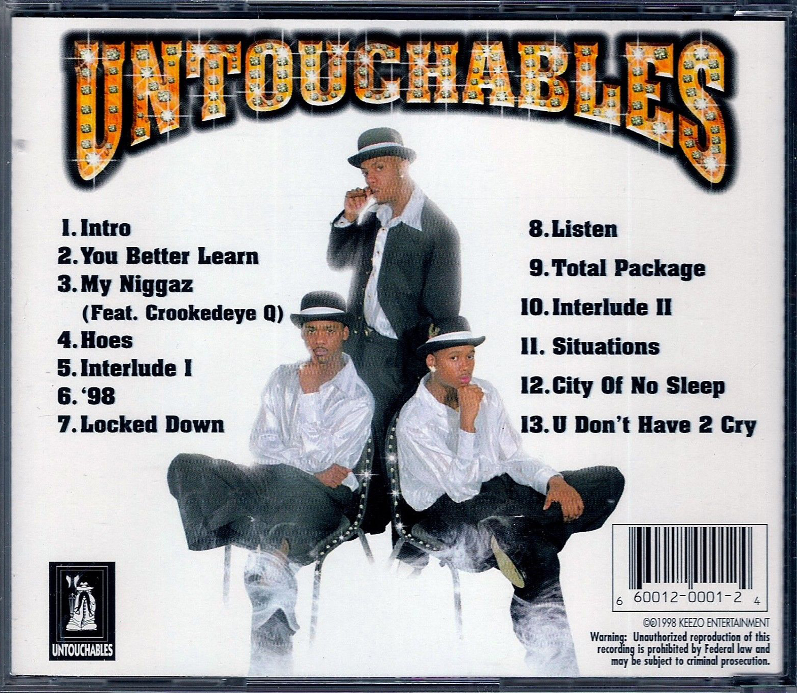 Listen And Learn by Untouchables (CD 1998 Keezo Entertainment) in ...
