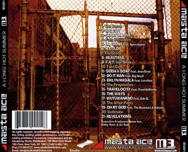 A Long Hot Summer by Masta Ace (CD 2004 M3 Macmil Music) in New York ...