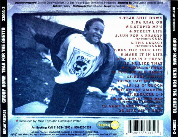 A Tear For The Ghetto by Group Home (CD 1999 Replay Records) in New ...