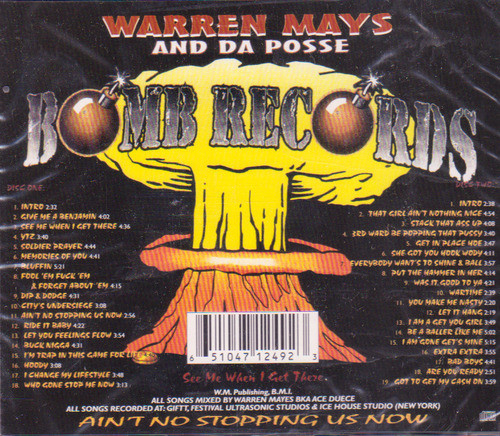 Ain't No Stoppin' Us Now by Warren Mays And Da Posse (CD 1999 Bomb ...