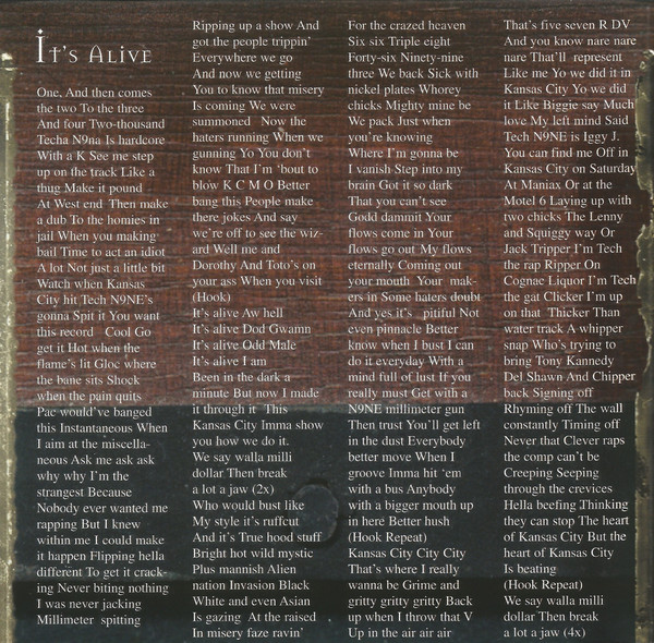 Anghellic by Tech N9Ne (CD 2001 JCOR Entertainment) in Kansas City ...