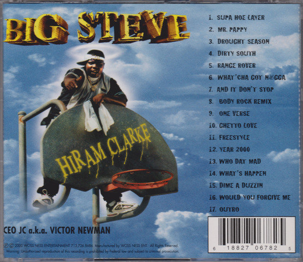 Back To Back Hits by Big Steve "Mafio" (CD 2000 Woss Ness Entertainment ...
