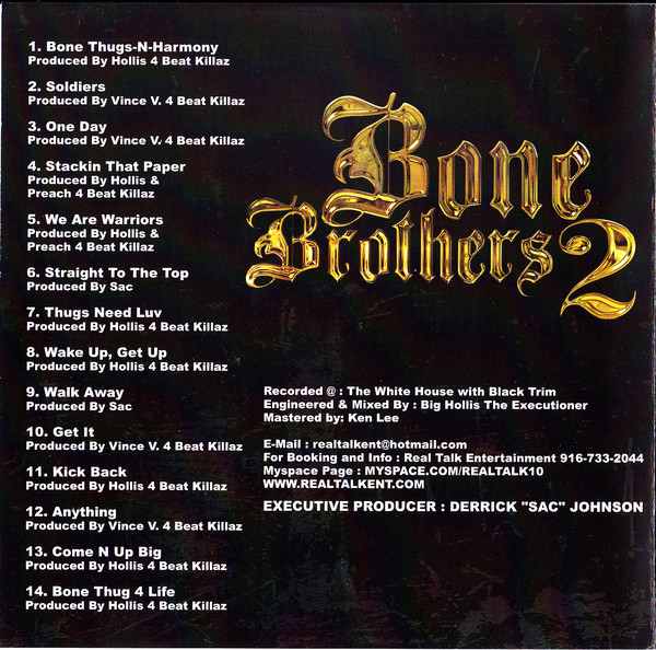 Bone Brothers II by Bizzy Bone (CD 2007 Real Talk Entertainment) in ...