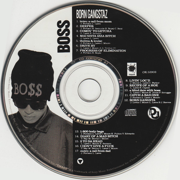 Born Gangstaz by Boss (CD 1993 DJ West) in Detroit | Rap - The Good Ol'Dayz