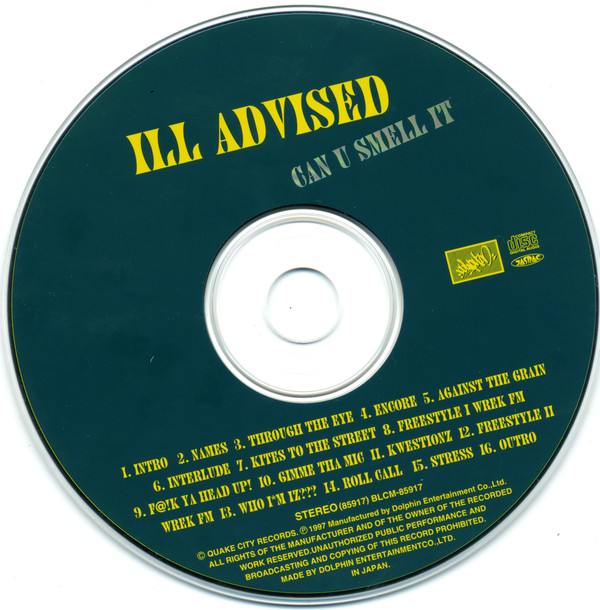 Can U Smell It by Ill-Advised (CD 1997 Quake City Records) in ...