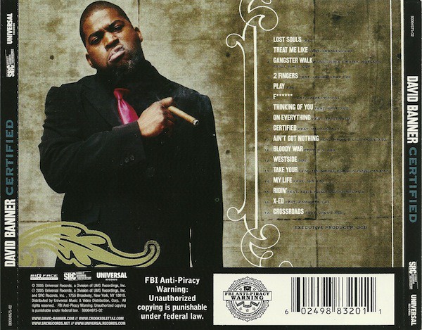 Certified by David Banner (CD 2005 Universal Records) in Jackson | Rap ...