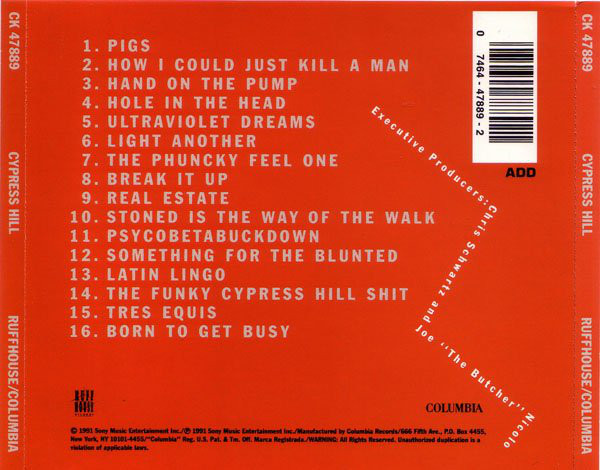 Cypress Hill by Cypress Hill (CD 1991 Columbia) in South Gate | Rap ...