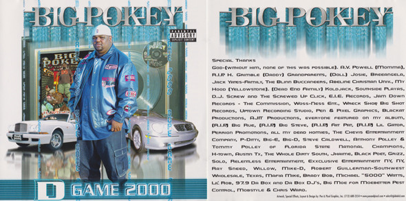 D Game 2000 by Big Pokey (CD 2000 Chevis Entertainment) in Houston ...
