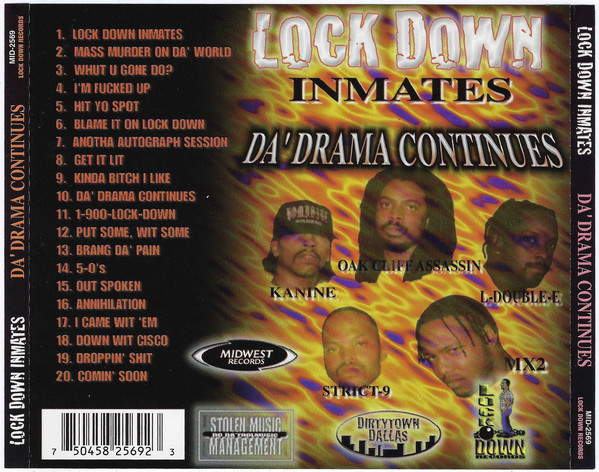 Da Drama Continues by Lock Down Inmates (CD 1998 Lock Down Records) in ...