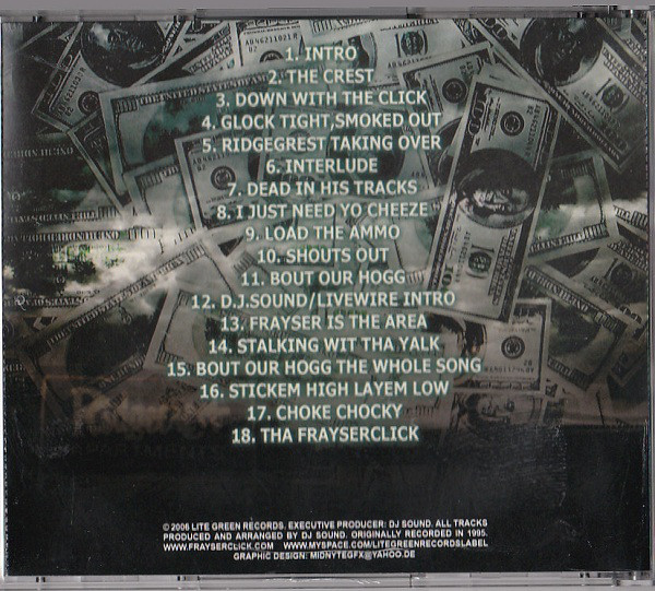 Da Hard Ov Frayser by MC Money & Gangsta Gold (CD 1995 Lite Green ...