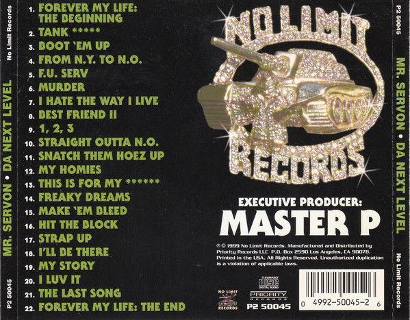 Da Next Level by Mr. Serv-On (CD 1999 No Limit Records) in New Orleans ...