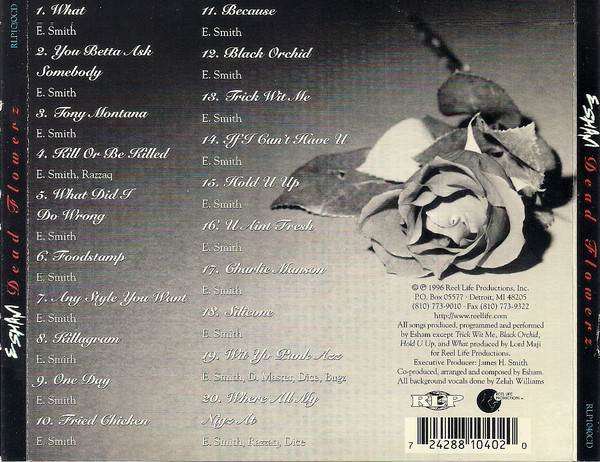 Dead Flowerz by Esham (CD 1996 Reel Life Productions) in Detroit | Rap ...