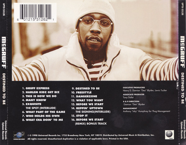 Destined To Be by McGruff (CD 1998 Universal Records) in New York City ...