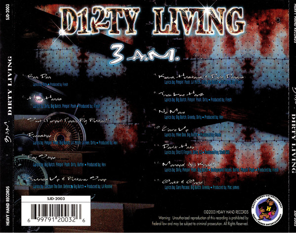 Dirty Living by 3 A.M. (CD 2003 Heavy Hand Records) in Kansas City ...