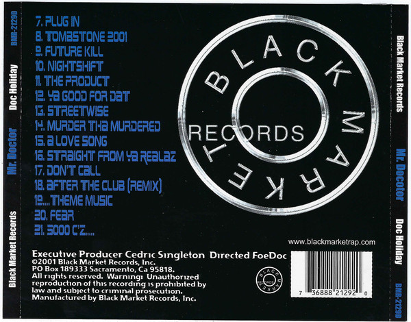 Doc Holiday by Mr. Doctor (CD 2001 Black Market Records) in Sacramento ...