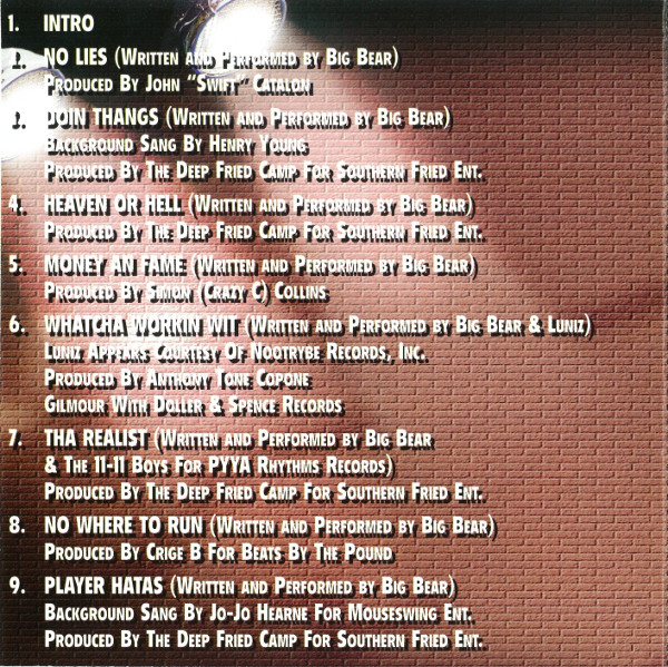 Doin Thangs by Big Bear (CD 1998 Tru Game Records) in Omaha | Rap - The ...