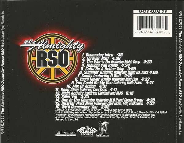 Doomsday: Forever RSO by The Almighty RSO (CD 1996 Rap-A-Lot Records ...