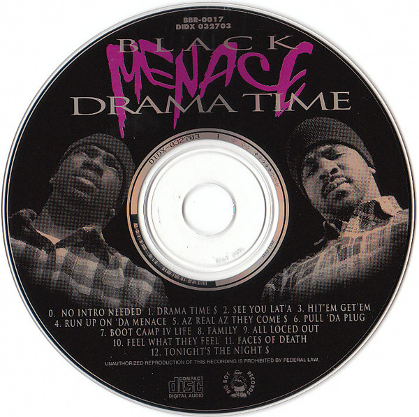 Drama Time by Black Menace (CD 1995 Big Boy Records) in New Orleans ...
