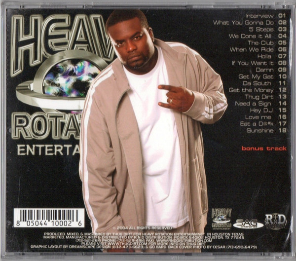 Dro by Thug Dirt (CD 2004 Heavy Rotation Entertainment) in Houston ...