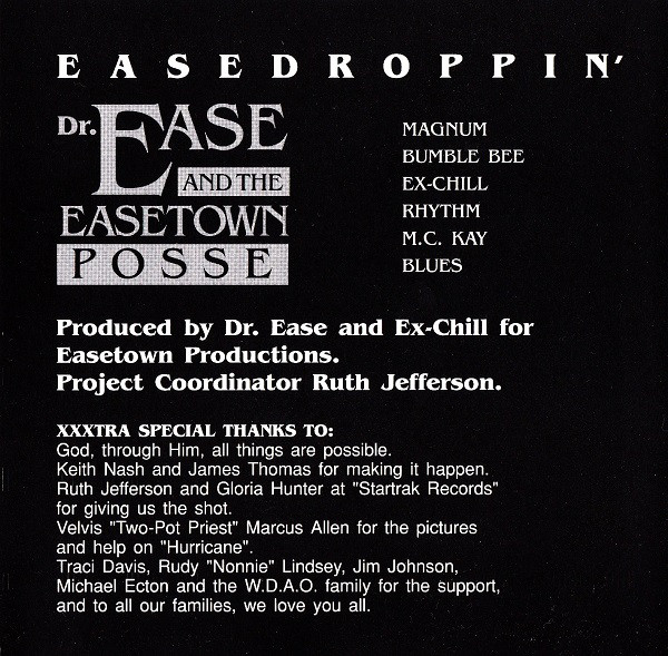 Easedroppin' (Proper & Rugged) by Dr. Ease And The Easetown Posse (CD ...