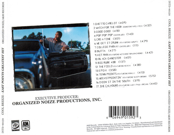 East Points Greatest Hit by Cool Breeze (CD 1999 A&M Records) in East ...