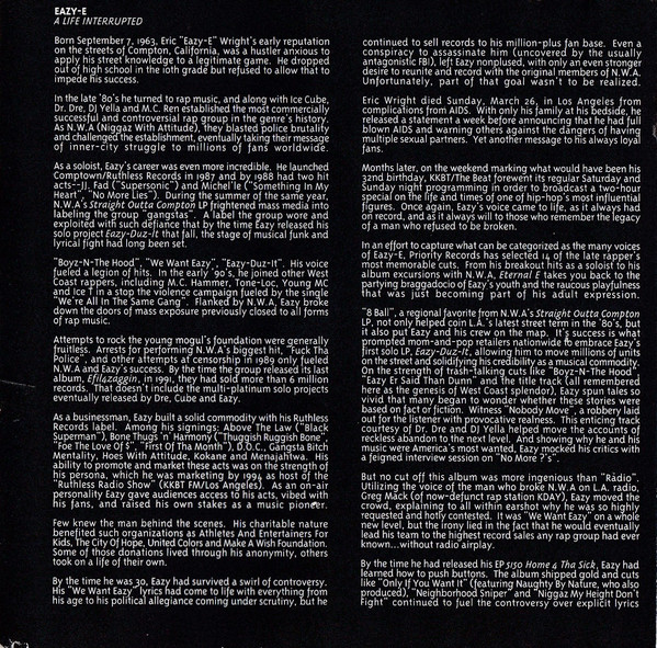 Eternal E by Eazy-E (CD 1995 Priority Records) in Compton | Rap - The ...