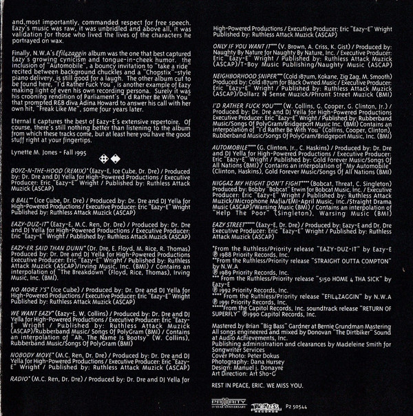 Eternal E by Eazy-E (CD 1995 Priority Records) in Compton | Rap - The ...